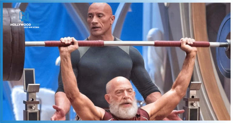 Dwayne Johnson and JK Simmons look Ripped in photos from the Red One ...