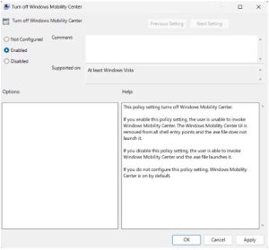 Windows 11: How to Disable the Windows Mobility Center - Hollywood Nuts